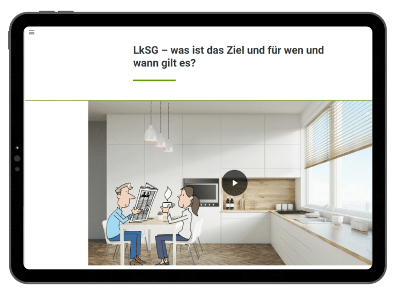 E-Learning LkSG Sorgfaltspflichten an der Lieferkette